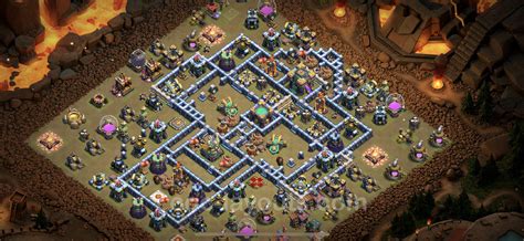 Best Anti 3 Stars War Base Th14 With Link Anti Everything Town Hall