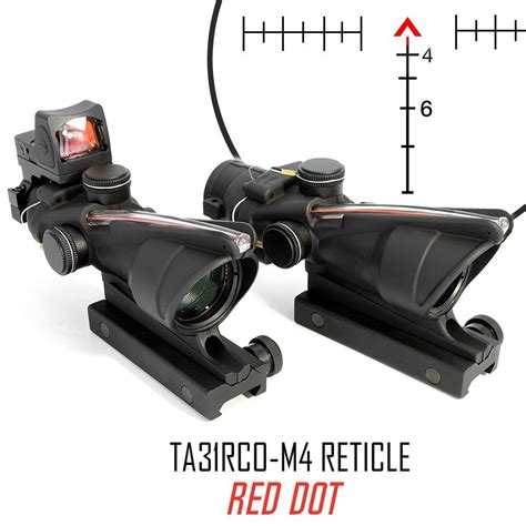 Acog Ta31 Replica Red Chevron Reticle Riflescope Combo