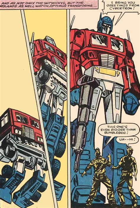 Optimus Prime Transformers G1 Version Marvel Comics Character