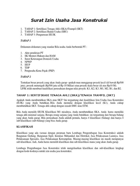 Detail Surat Izin Usaha Jasa Konstruksi Koleksi Nomer