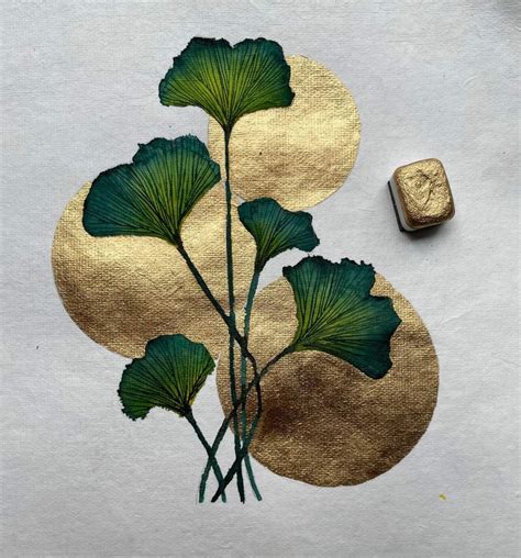 Ginkgo Leaf Art Painting