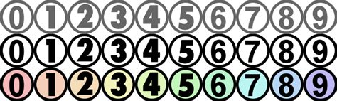 Download Number Icons For Css Slicing Svg Freepngimg