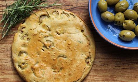 Gram Flour Flatbread With Olives The Real Olive Company