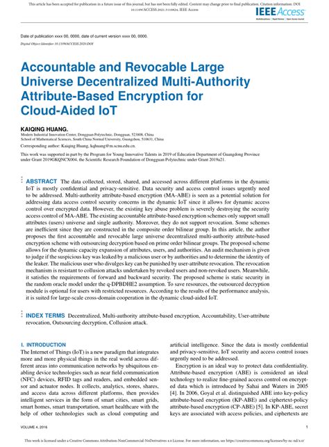 Pdf Accountable And Revocable Large Universe Decentralized Multi