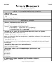 Copy Of Soil Homework Docx Name Zack Period Science Homework Soil Due Thurs Feb Th