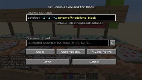 One Tick Command Block Loop R Minecraft