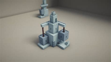 Voxel Art Render Test Unity URP Depth Of Field Vignettes Color