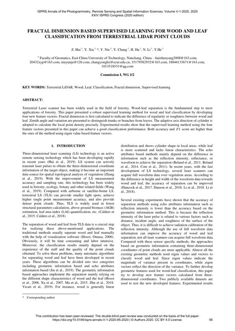 Pdf Fractal Dimension Based Supervised Learning For Wood And Leaf