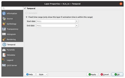qgis temporal controller with raster data geographic information