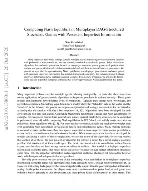 computing nash equilibria in multiplayer dag structured stochastic