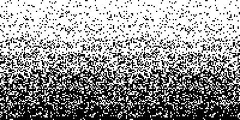 픽셀 추상 기술 그라데이션 Bw 가로 배경입니다 픽셀을 실패와 비즈니스 블랙 화이트 모자이크 배경 막입니다 Pixelated 패턴 텍스처입니다 큰 데이터 흐름 벡터 일러스트