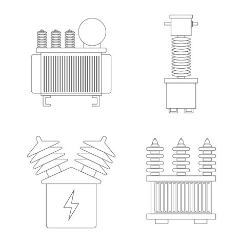 High Voltage Electrical Transformer Icon 22479695 Vector Art At Vecteezy
