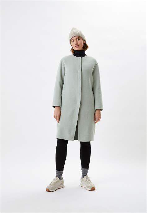 Пальто UNIQLO без воротника, цвет: зеленый, RTLACH570601 — купить в ...