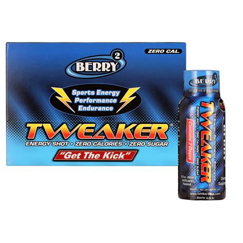 Tweaker Energy Shot Berry 2 Fl Oz 12 Count