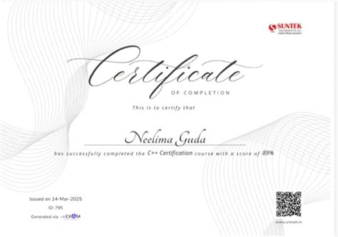 Cpp Programming Certification Learning Softwaredevelopment Suntek