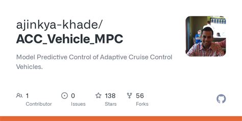 Github Ajinkya Khade Acc Vehicle Mpc Model Predictive Control Of Adaptive Cruise Control