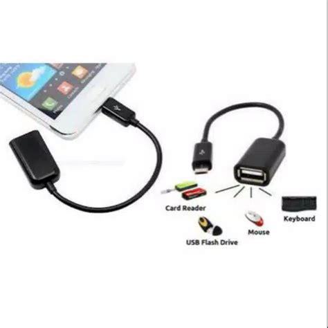 Jual Kabel Otg Android Cable Usb Otg Micro Kabel Data Otg Type C Usb To Tab C Hitam Putih