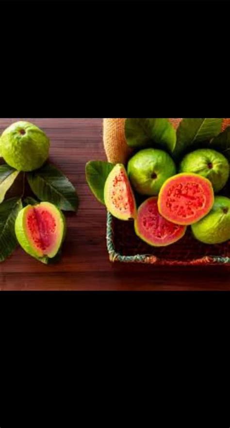Round Outside Green White And Red Guava Fruit Packaging Type Plastic