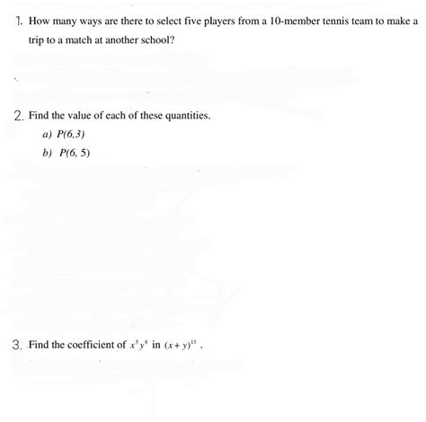 Solved How Many Ways Are There To Select Five Players Chegg Com