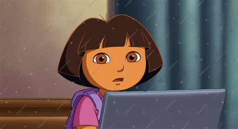 Dora Explorer Sitting Slightly Perplexed Look Ai Generated Image