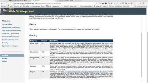 11 Intro Syllabus And Agenda Undergrad Webdev Summer 1 2017 Youtube