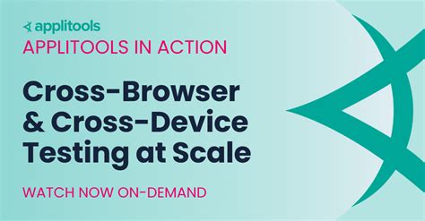 Cross Browser And Cross Device Testing At Scale Applitools In Action Ai Powered End To End