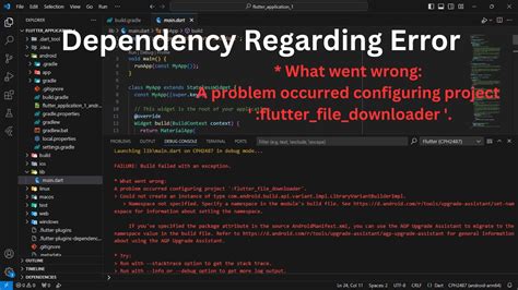 add dependency in flutter project than give error regarding that