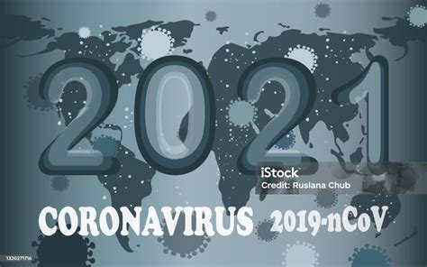 코로나 바이러스는 전 세계에 퍼졌습니다 파란색 톤의 세계지도 캘린더 2021 전 세계 감염 의료 포스터 벡터 그래픽 0명에 대한 스톡 벡터 아트 및 기타 이미지 Istock