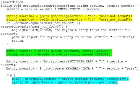 Decoding React Native Creds On Android Pen Test Partners
