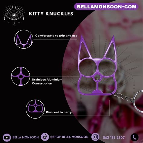 Kitty Knuckle Keychain South Africa Shop Bella Monsoon