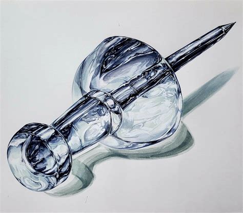 투명 압정 개체묘사 2022 예술 디자인 압정 금속