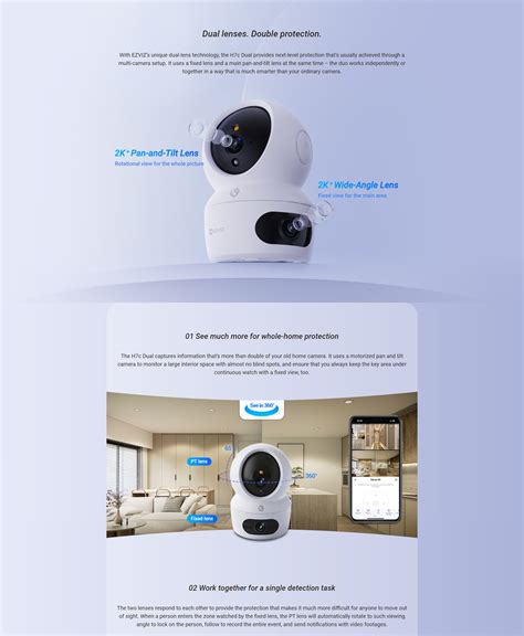 Ezviz H7c Dual Lens Pan And Tilt Wi Fi Camera 2k 2k Installers Security Hub