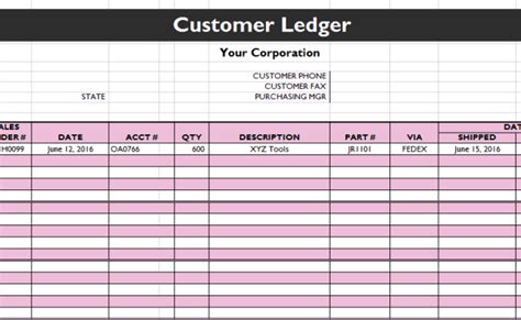 Microsoft Excel Templates 12 Excel General Ledger Templates Themelower