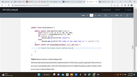 Answered Public Class Binarysearch Public Bartleby