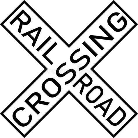 Vector Graphic Of A Usa Railroad Crossing Mutcd Highway Sign It