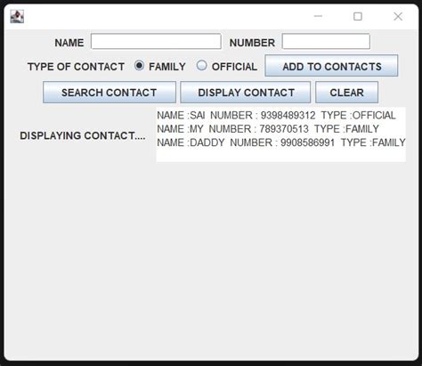 Github Suryamahesh789contactmanagement Contactmanagement Gui Java Swings