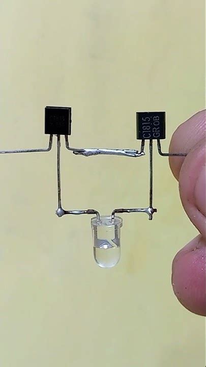 2n222 Transistorto Make A Touch Sensor Using 2n222 Transistorelectronic Basic Projects Shorts