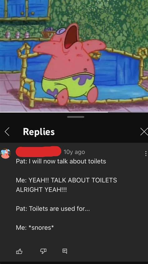 Drake The Type Of Silly Sally To Comment Something Like This On A Spongebob Clip On Youtube R