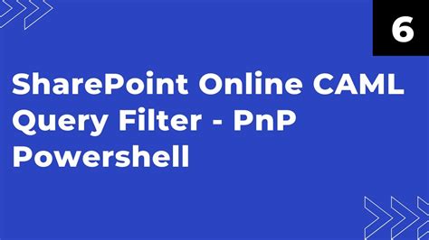 Sharepoint Online Caml Query Filter Example With Csom Youtube