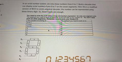 In An Octal Number System We Only Show Numbers From Chegg Com