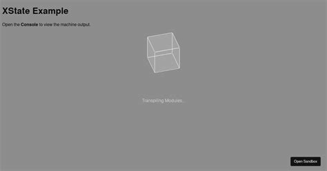 Xstate Example Template Codesandbox