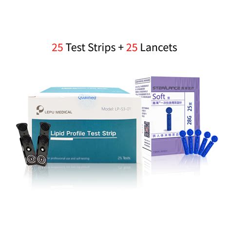 Lepu Medical Cholesterol Analyzer CHOL HDL TRIG LP M3 11 Near Expiry Test Strips Special