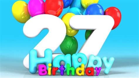 Открытки с Днем рождения на 27 лет - КартинкиВед
