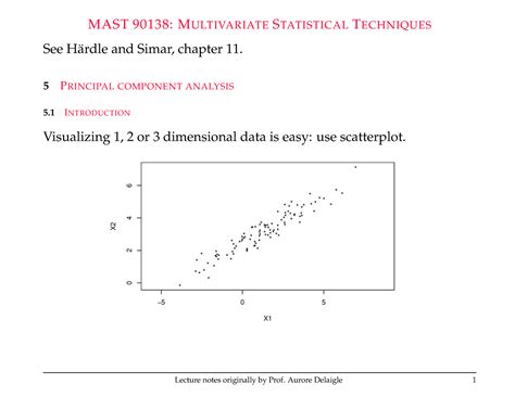 Denniss Week3 Lecture 3 Notes Mast 90138 Multivariate Statistical Techniques See H ̈ardle