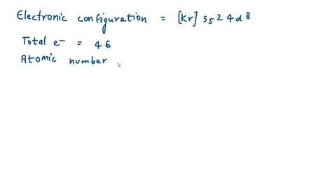 SOLVED What Is The Element With The Abbreviated Electron Configuration Kr 5s 24d 8 Group Of