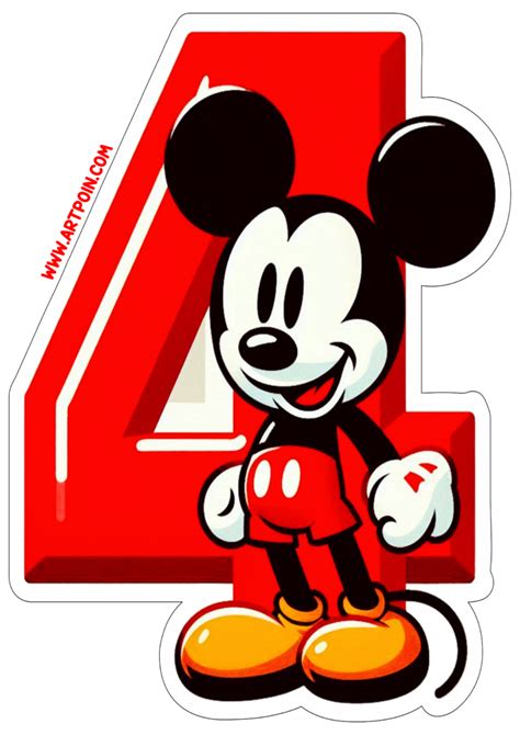 Mickey Mouse Desenho Clássico Infantil Png