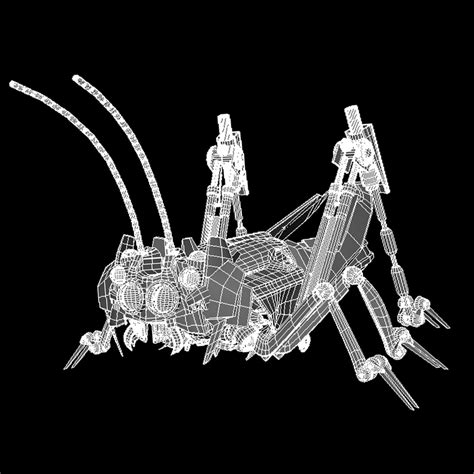 Robotic Grasshopper 3d Model