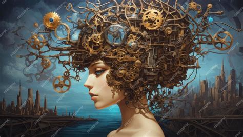 Premium Ai Image Mapping Brain Constellations