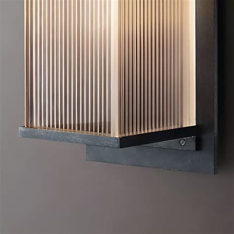 Rectangular Waterproof Led 3w Modern Outdoor Solar Wall Sconces