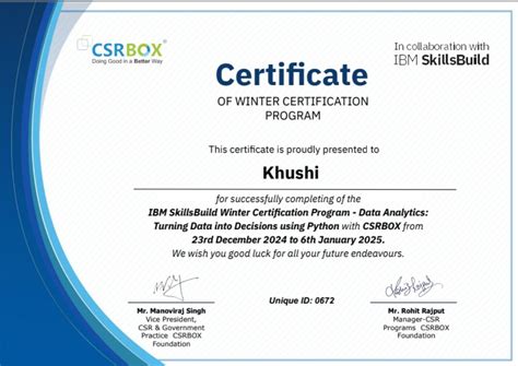 Khushi Garg On Linkedin Dataanalytics Python Anaconda Matplotlib Pandas Seaborn Ibm Csrbox